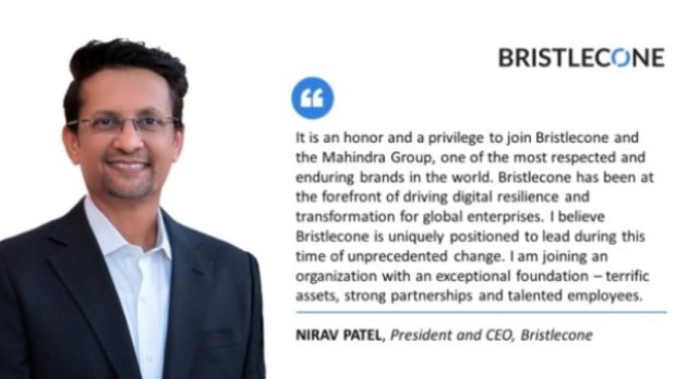 Bristlecone, a Mahindra Group Company, Names Nirav Patel as President ... Bristlecone, a Mahindra Group Company, Names Nirav Patel as President ...